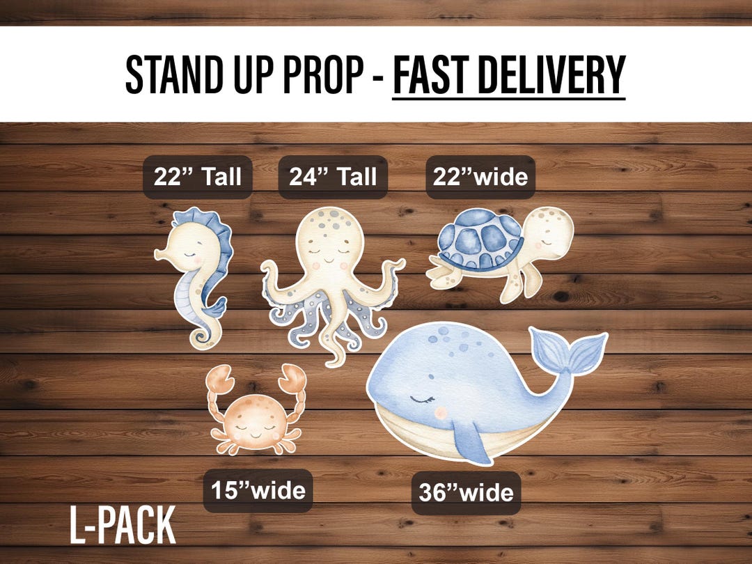 Ocean Animals Sea Animals Cutouts Cute Sea Watercolor Cutouts ...