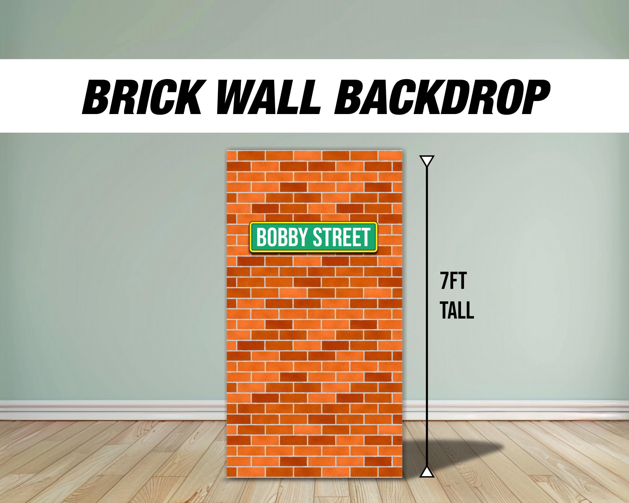 Sesame Street Brick Wall MMY 5x3ft Sesame Street Brick Wall