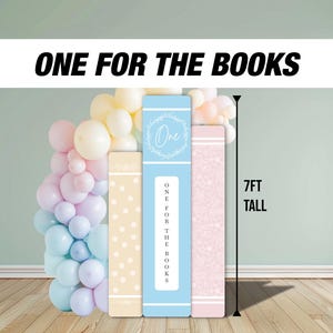 One for the Books Backdrop Book Themed Panel Backdrop With Stands, Book ...