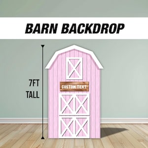 Farm Barn Backdrop Panel Pastel Farm Panel Standee, Farm Themed Party ...