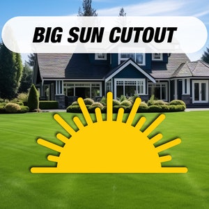 Sun Cutout, Large Sun Decor, Here Comes the Son Sun Sign, Babyshower ...