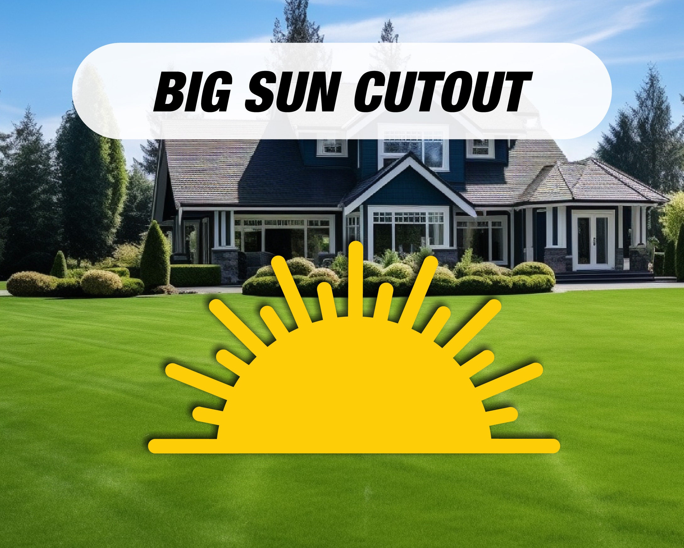 Sun Cutout, Large Sun Decor, Here Comes the Son Sun Sign, Babyshower ...