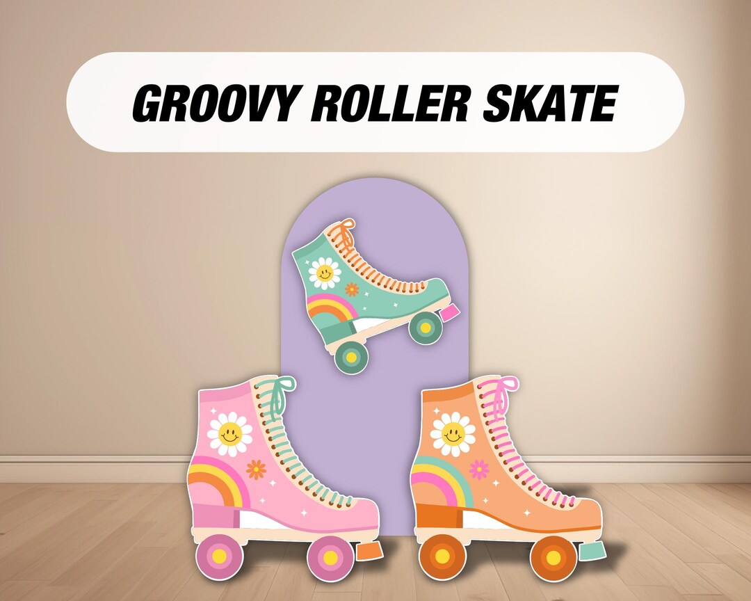 Big Roller Skates, Groovy Rollerskates Themed Retro, Centerpieces ...