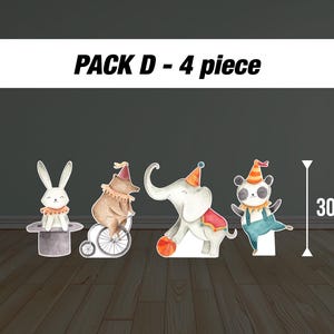 Circus Theme Backdrop Circus Birthday Watercolor Cutouts Decorations ...