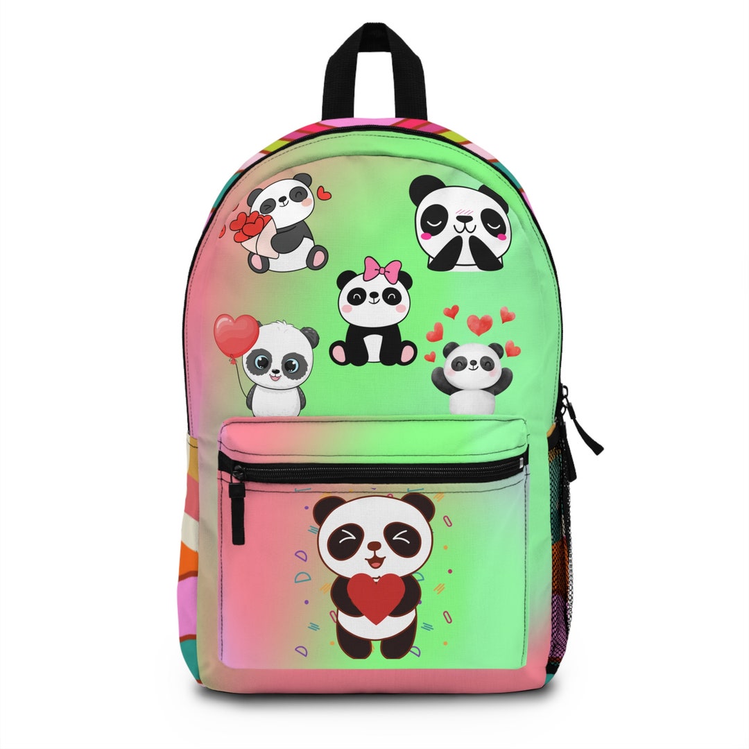 Backpack Panda Love, Backpack Large Strong. Backpack for School ...