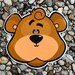 Big Bear Cub Buddy Laminated Vinyl Indoor Sticker - Etsy