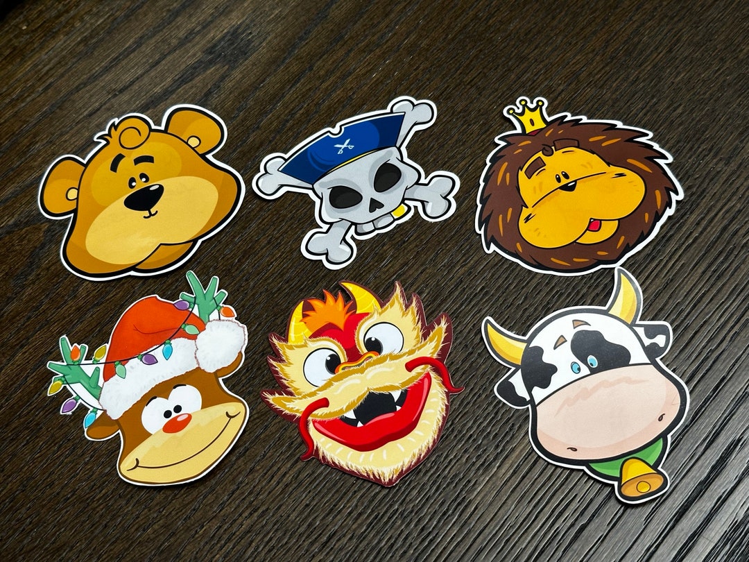 Sticker Bundle Pack All Six Complete Set Indoor Vinyl Sticker Bundle ...