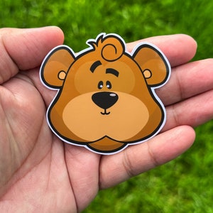 Big Bear Cub Buddy Laminated Vinyl Indoor Sticker - Etsy