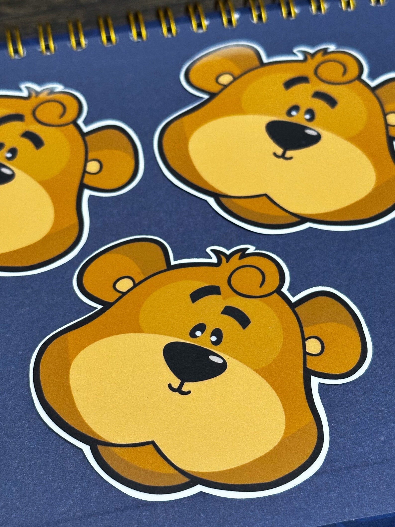 Big Bear Cub Buddy Laminated Vinyl Indoor Sticker - Etsy