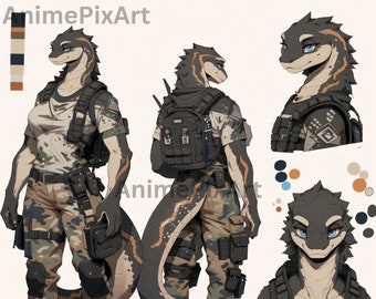 EXCLUSIVE 1x Furry Adopt: Vans Furry Adoption, Furry Reference Sheet - Etsy