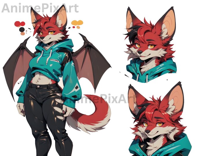 EXCLUSIVE 1x Furry Adopt: Zarah - Furry Adoption, Furry Reference Sheet ...
