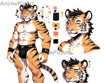 EXCLUSIVE 1x Fursona Adopt Limited Edition: Xyrdra Furry Adopt Reference Sheet Limited Edition ...