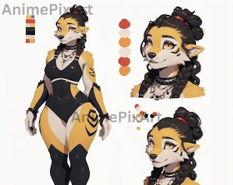 EXCLUSIVE 1x Furry Adopt Gabe Furry Adoption, Reference Sheet, Fursona - Etsy