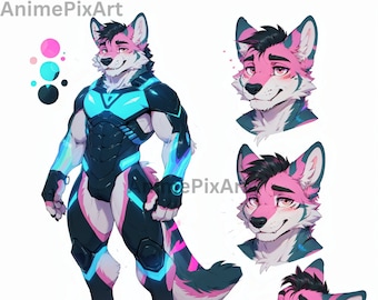 EXCLUSIVE 1x Fursona Adopt : Zelara Furry Adopt Reference Sheet, Furry ...