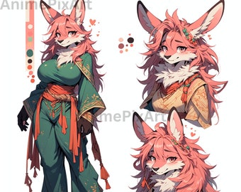 EXCLUSIVE 1x Fursona Adopt Limited Edition: Jill Furry Adopt Reference ...
