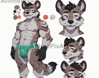 EXCLUSIVE 1x Furry Adopt: Taya Furry Adoption, Reference Sheet, Fursona - Etsy