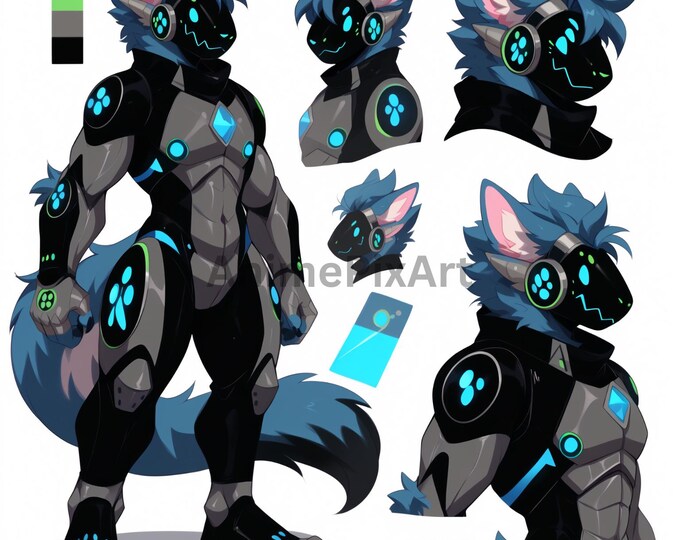 Furry Adopt - Protogen 639 - Furry Adoption, Reference Sheet, Fursona, Story Telling ...