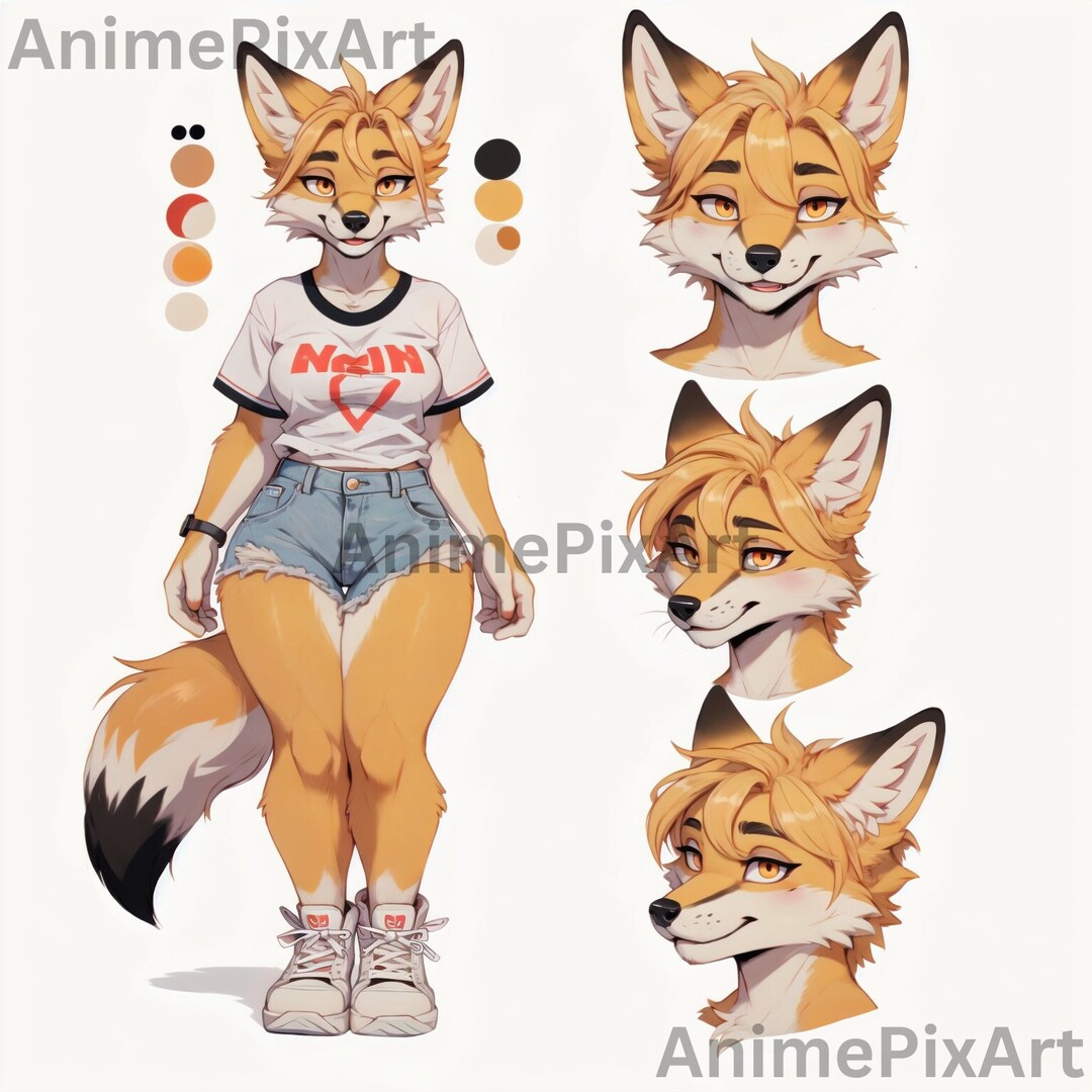 EXCLUSIVE 1x Furry Adopt Ilka Furry Adoption, Reference Sheet, Fursona ...