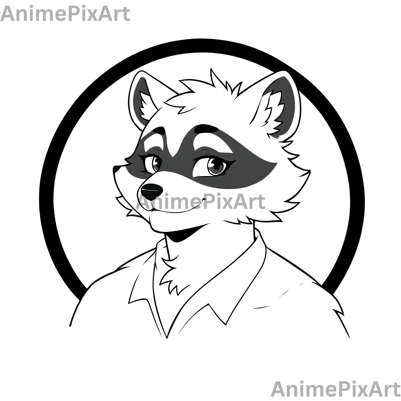 Customizable Raccoon Furry Base Model PFP Digital Download, OC Furry ...