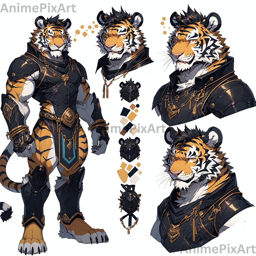 EXCLUSIVE 1x Fursona Adopt : Dec. 17th Azriel Tiger Fursona Furry ...