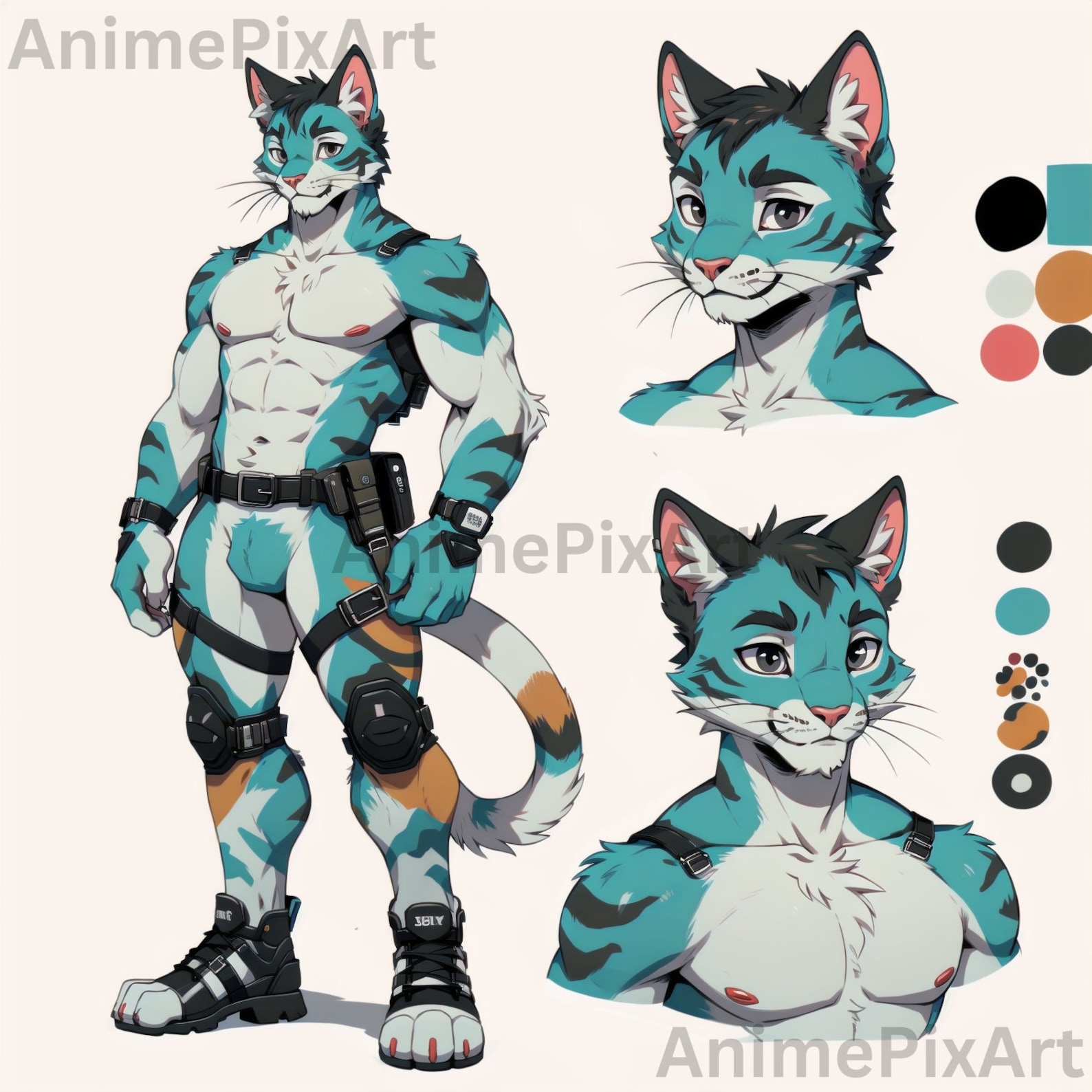 EXCLUSIVE 1x Furry Adopt: Vans Furry Adoption, Furry Reference Sheet - Etsy