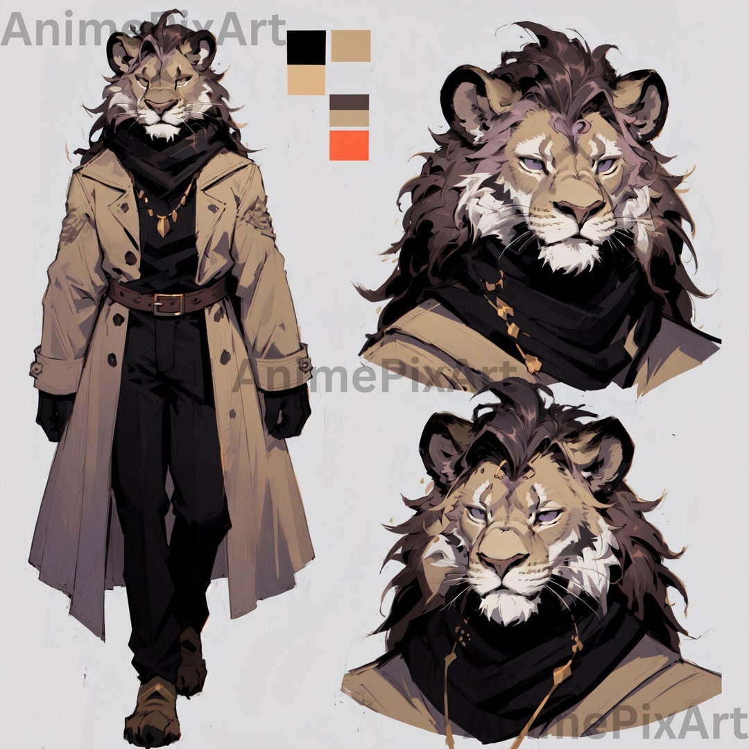 EXCLUSIVE 1x Fursona Adopt Limited Edition: Daily Adoptions Dec. 8th Eldon Lion Fursona Furry ...