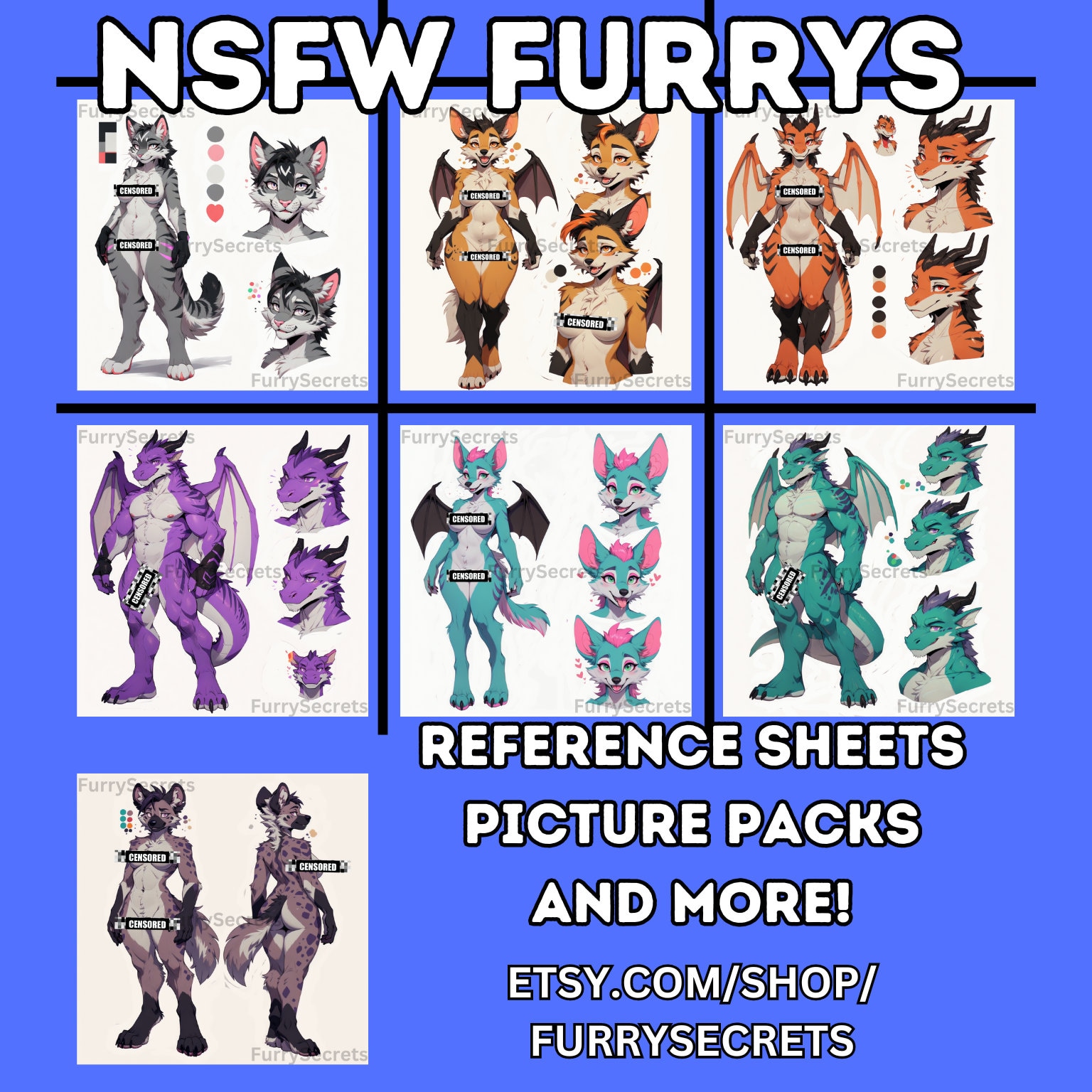 EXCLUSIVE 1x Furry Adopt: Mathias Furry Adoption, Reference Sheet - Etsy