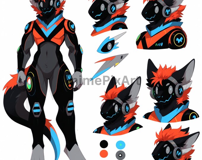 Furry Adopt - Protogen 635 - Furry Adoption, Reference Sheet, Fursona ...