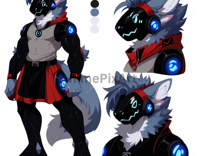 Furry Adopt - Protogen 629 - Furry Adoption, Reference Sheet, Fursona ...