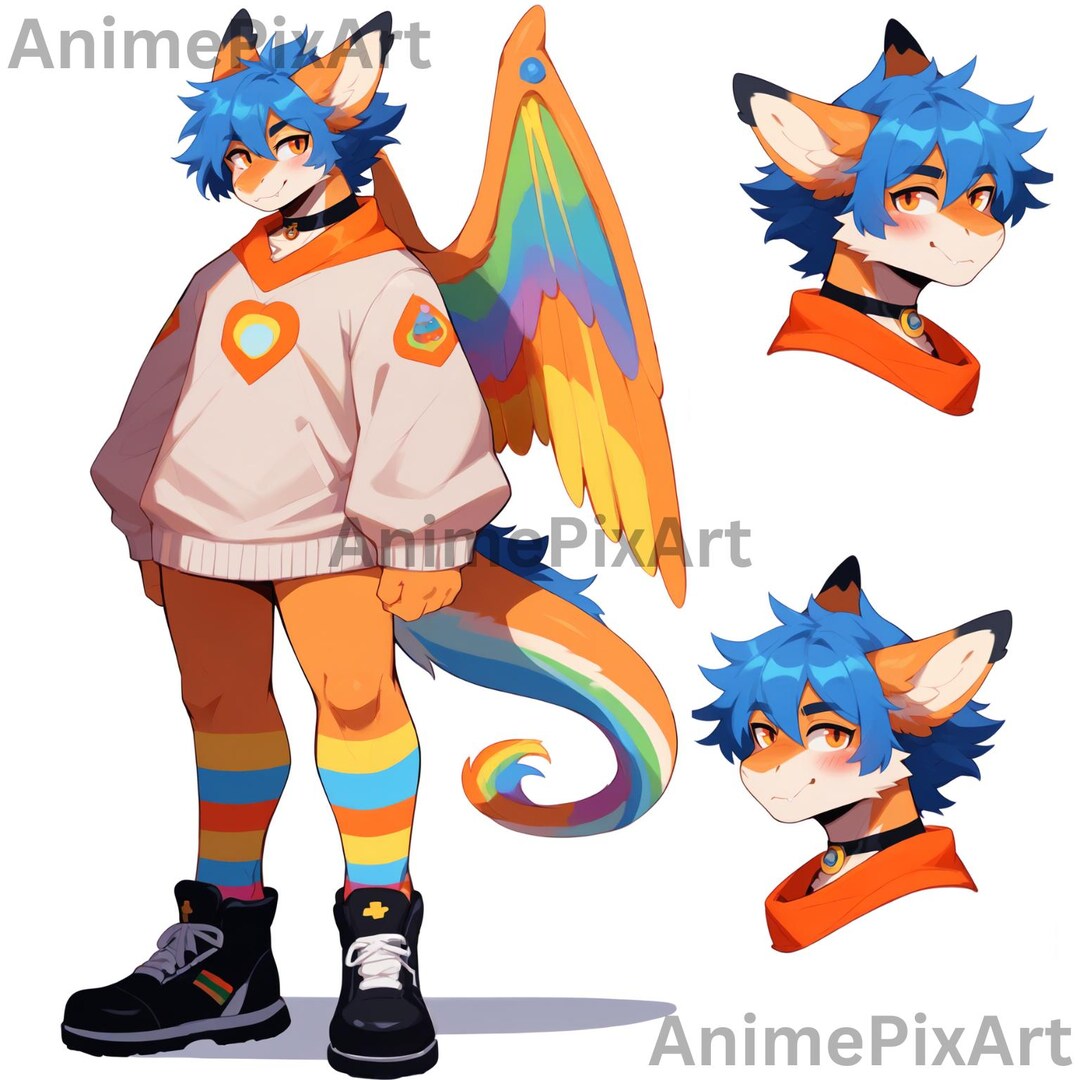 Furry Adopt Unnamed 435 Furry Adoption, Reference Sheet, Fursona - Etsy