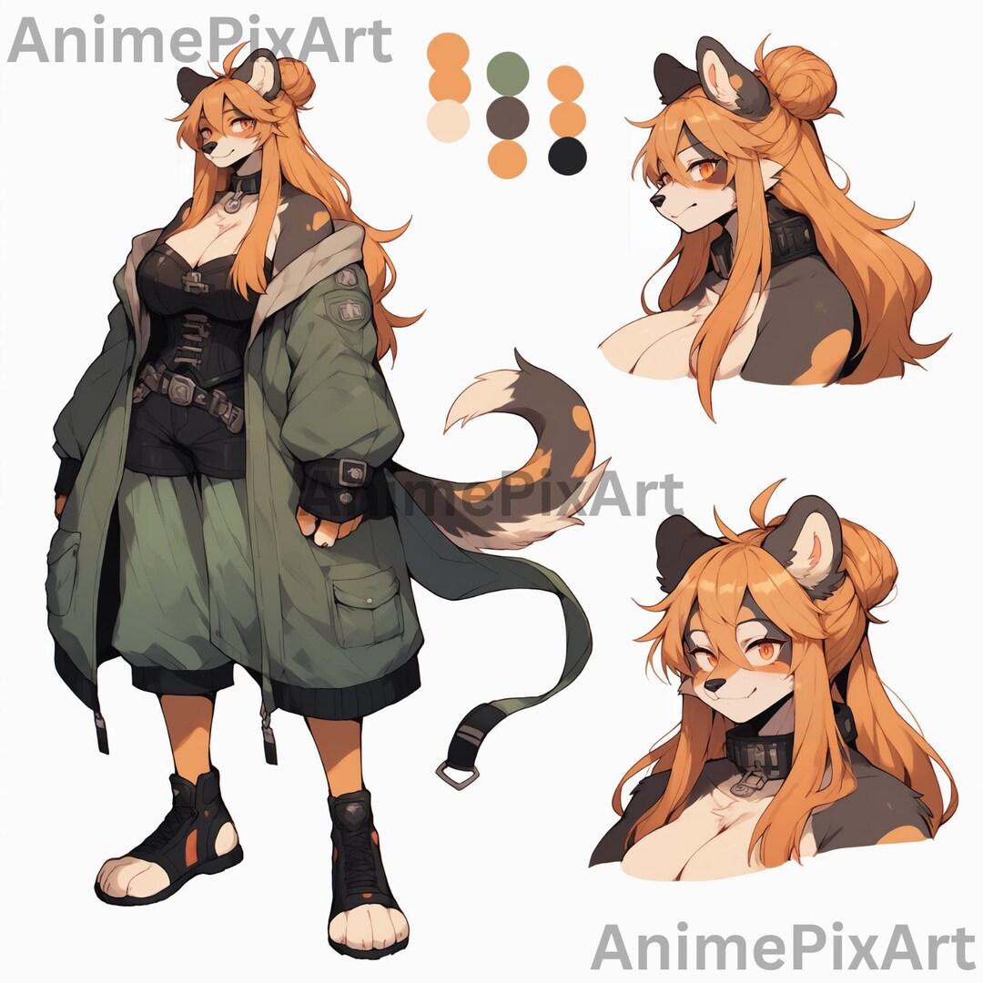 Furry Adopt Unnamed 204 Furry Adoption, Reference Sheet, Fursona - Etsy