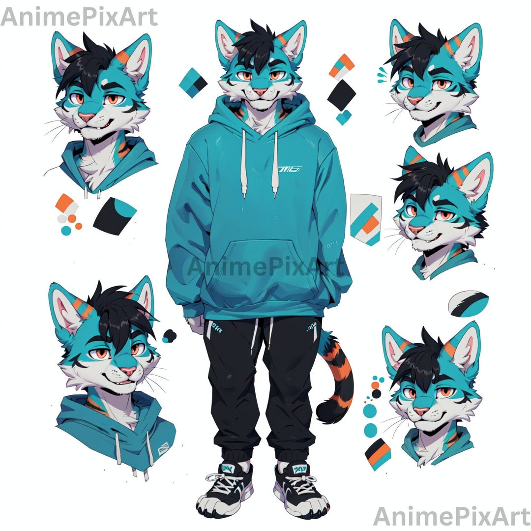 Furry Adoption: Novak 25x Daily Adoptions & RARITIES Dec 18th Cat Feline Fursona Furry Reference ...