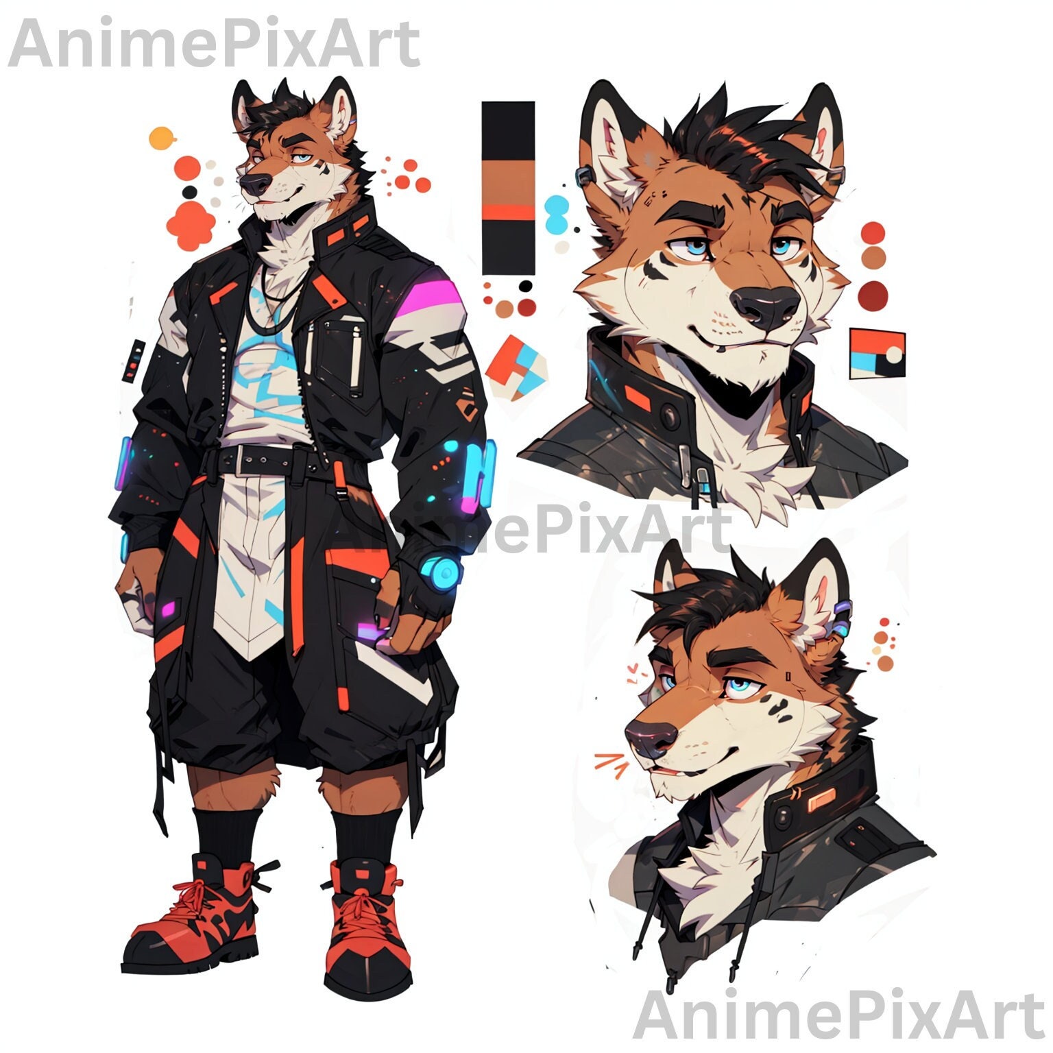 EXCLUSIVE 1x Furry Adopt : Aquivar Furry Adopt Reference Sheet Furry ...