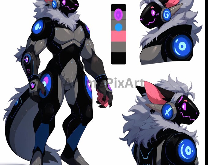 Furry Adopt - Protogen 642 - Furry Adoption, Reference Sheet, Fursona ...