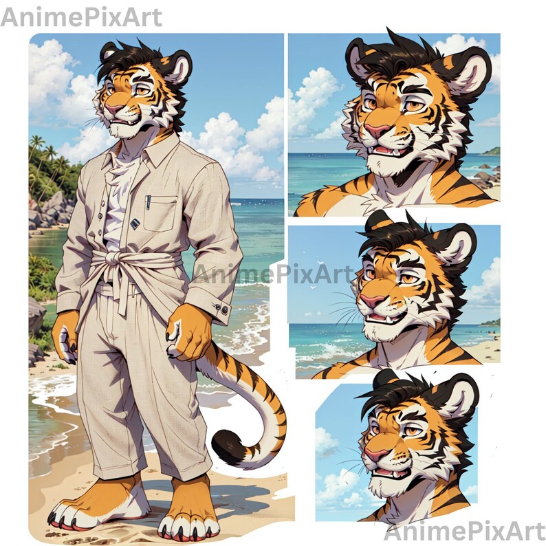 EXCLUSIVE 1x Fursona Adopt Limited Edition: Dec. 18th Artemis Tiger ...