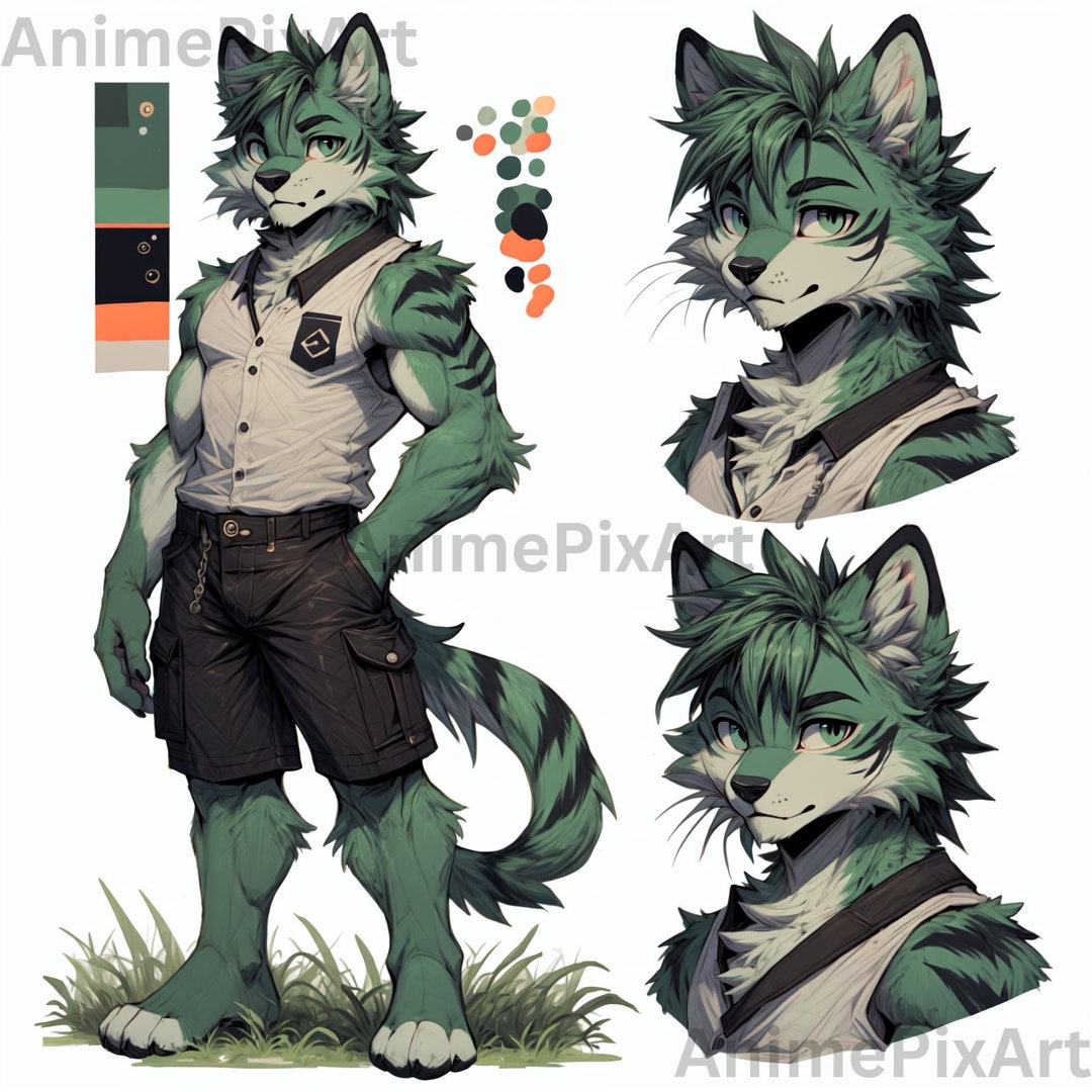 EXCLUSIVE 1x Fursona Adopt : Sion Furry Adopt Reference Sheet, Furry ...