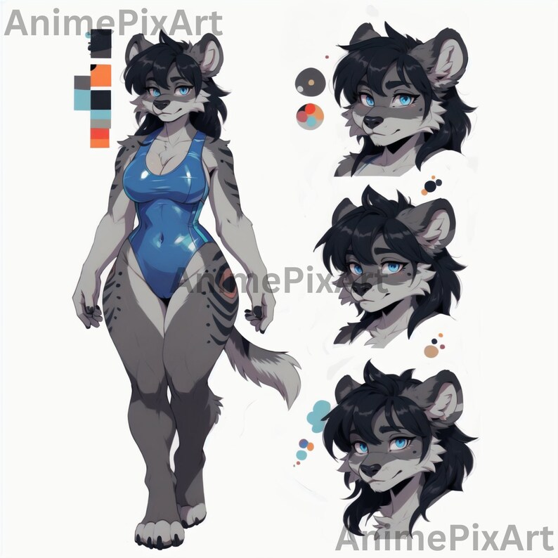 EXCLUSIVE 1x Furry Adopt: Tali Furry Adoption, Reference Sheet, Fursona ...
