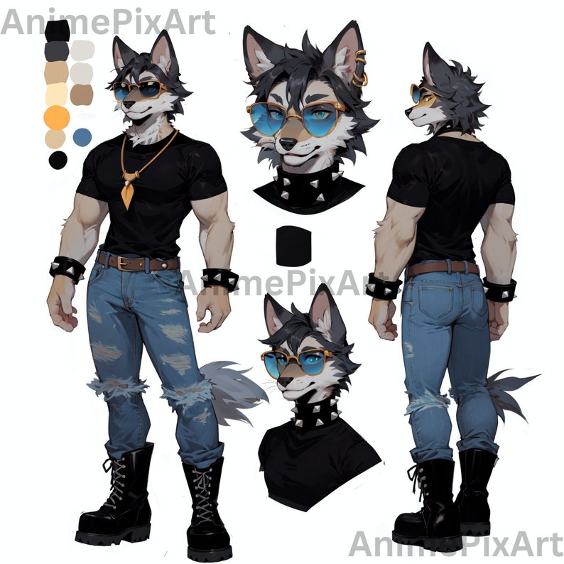 EXCLUSIVE 1x Fursona Adopt Limited Edition: Daily Adoptions Dec. 11th Eddy Wolf Fox Hybrid ...