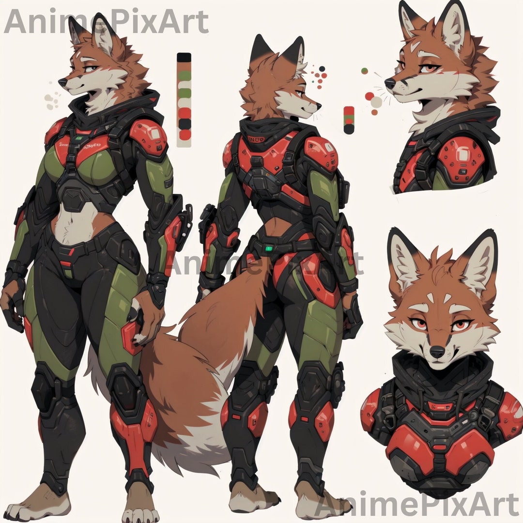 EXCLUSIVE 1x Furry Adopt - Hollyn - Furry Adoption, Reference Sheet - Etsy