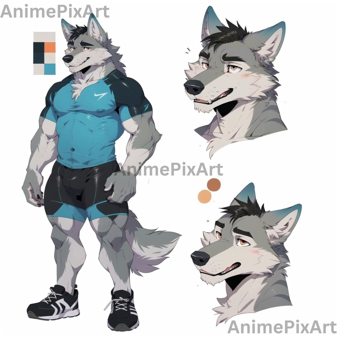 EXCLUSIVE 1x Fursona Adopt Limited Edition: Yaltek Furry Adopt Reference Sheet, Limited Edition ...