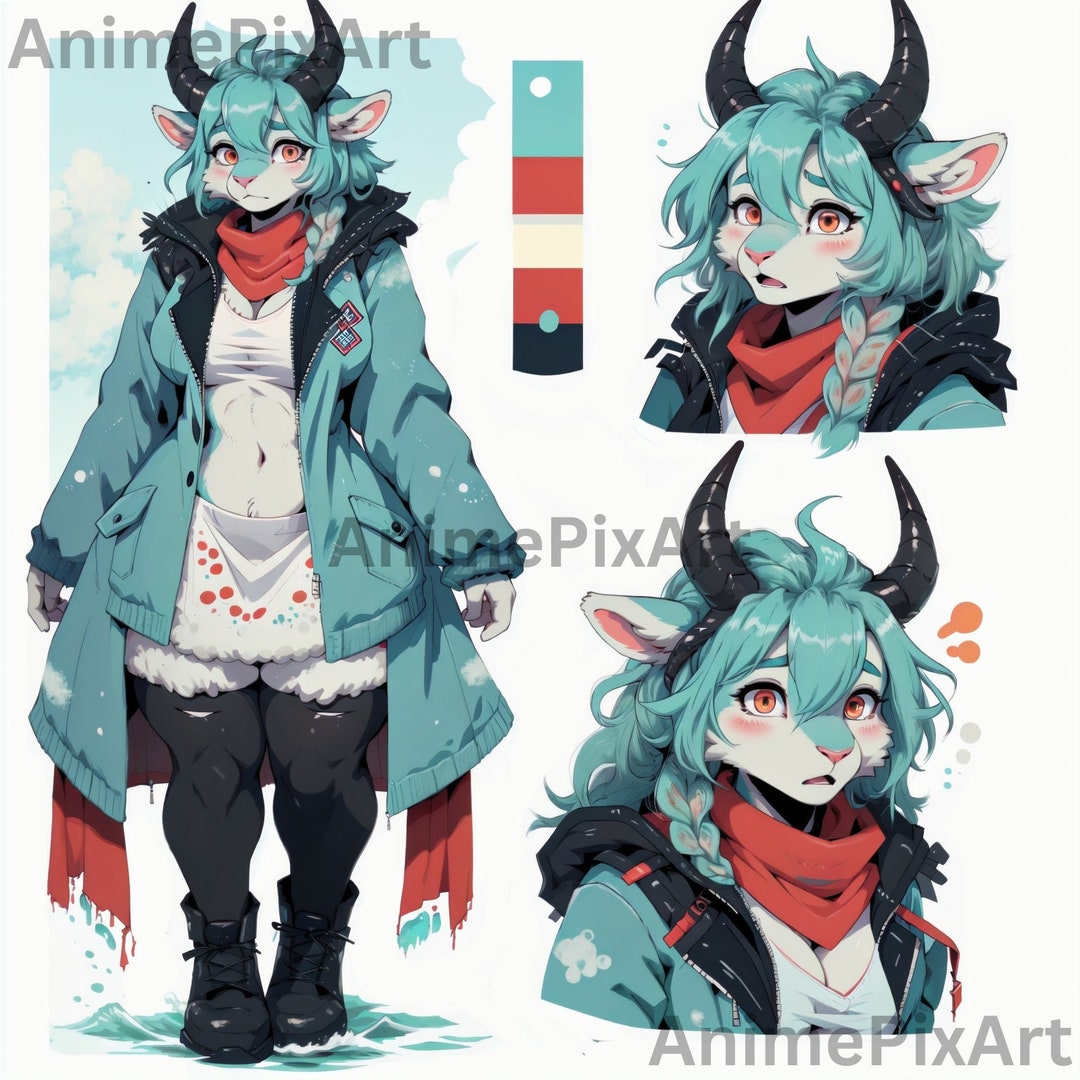 Furry Adopt Unnamed 108 Furry Adoption, Reference Sheet, Fursona - Etsy