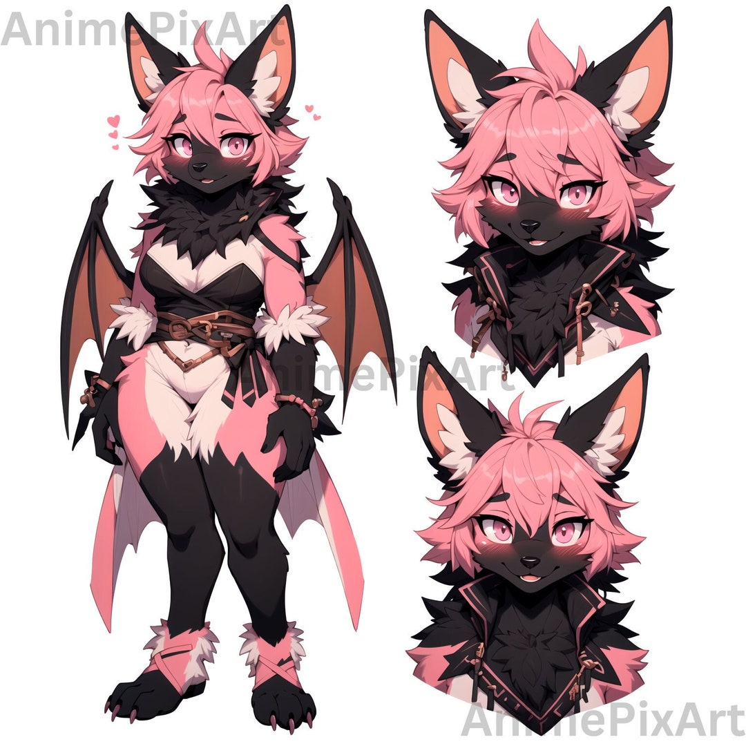 EXCLUSIVE 1x Fursona Adopt Limited Edition: Xena Furry Adopt Reference Sheet, Limited Edition ...