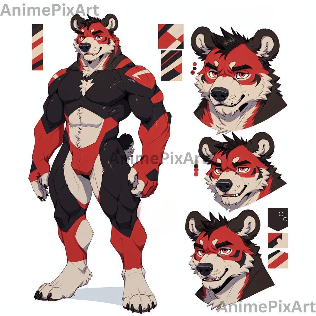 Furry Adoptable: Hadeon 25x Daily Adoptions & RARITIES Dec 22nd Bear Fursona Furry Reference ...
