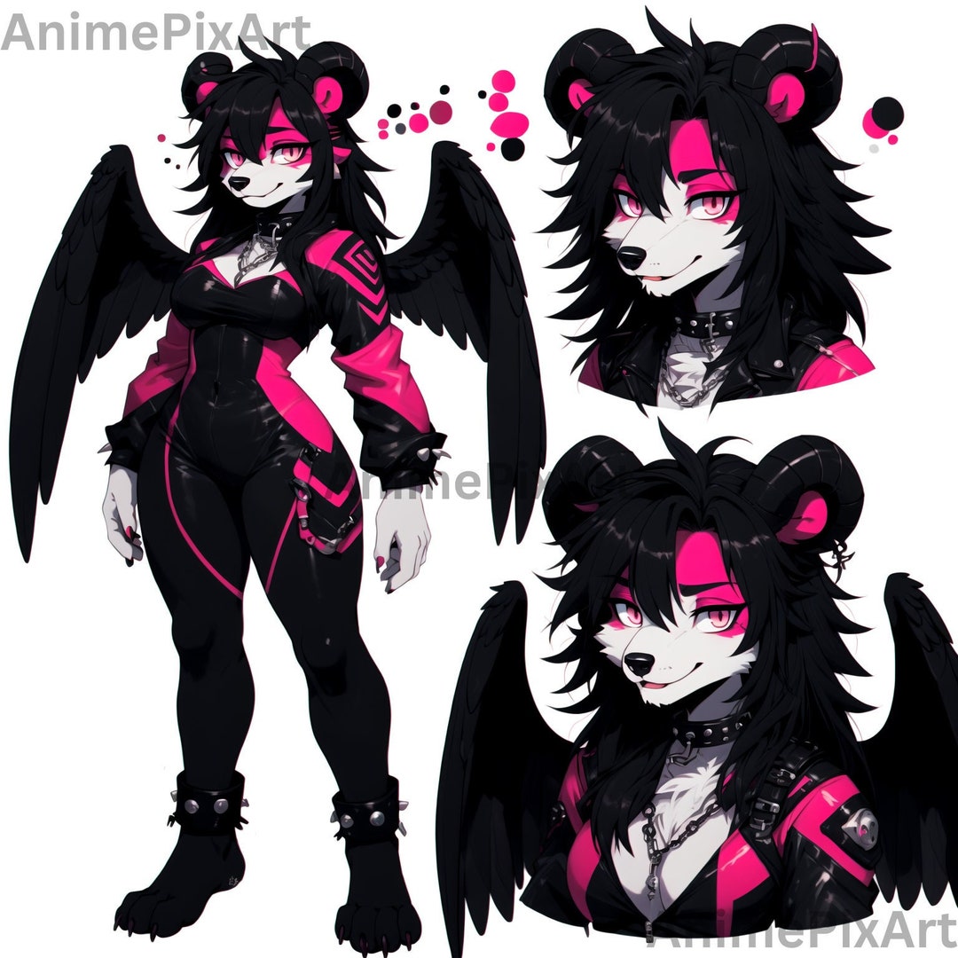 EXCLUSIVE 1x Fursona Adopt Limited Edition: Bertrand Furry Adopt Reference Sheet, Limited ...