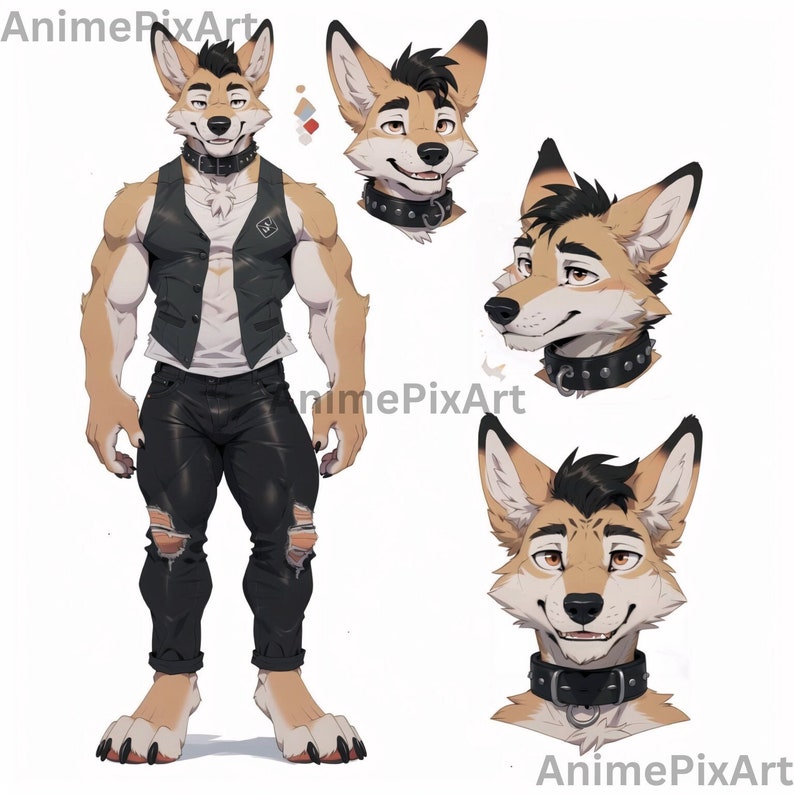EXCLUSIVE 1x Fursona Adopt : Qintar Furry Adopt Reference Sheet, Furry Adoption OC Furry Instant ...