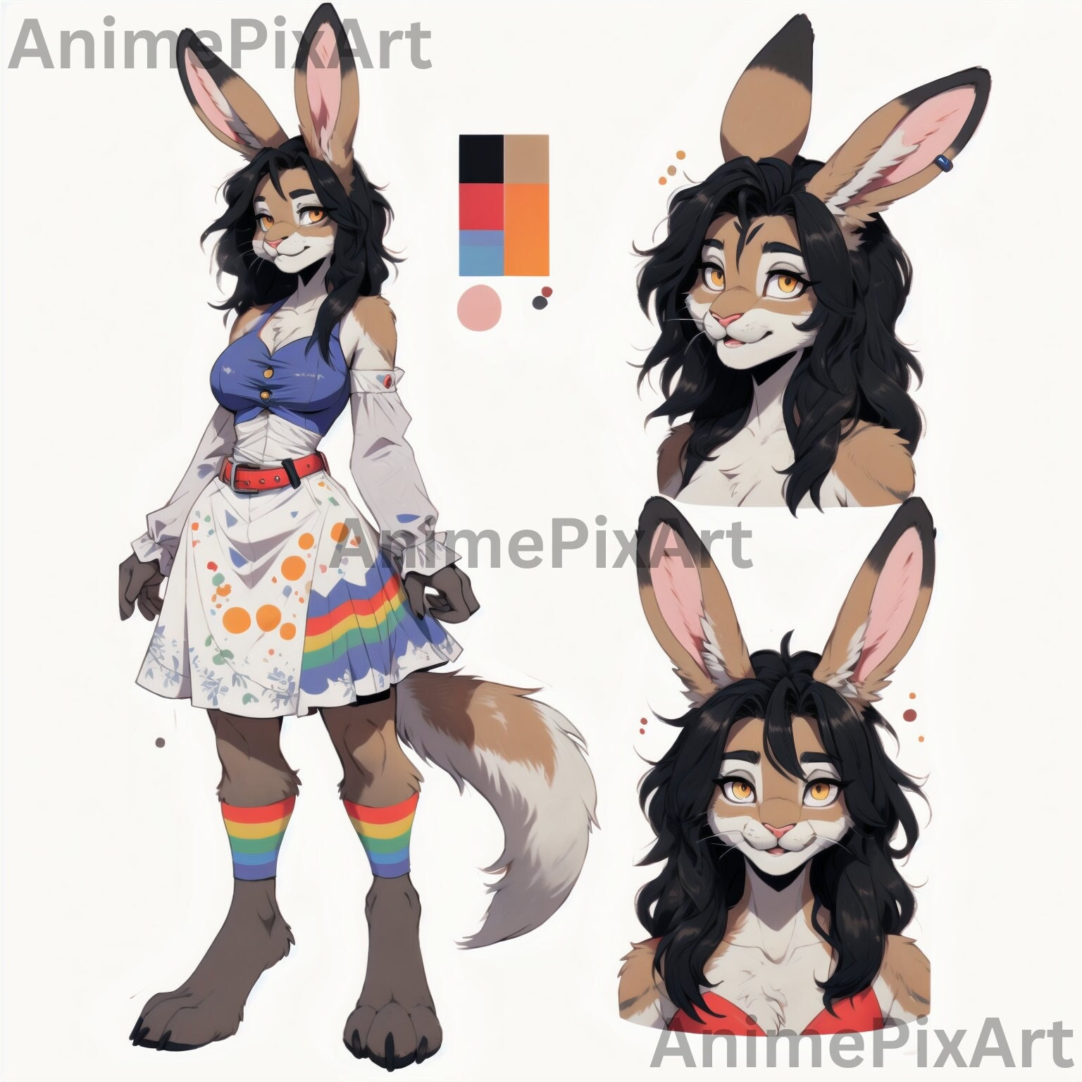 EXCLUSIVE 1x Furry Adopt: Myra Furry Adoption, Reference Sheet, Fursona - Etsy