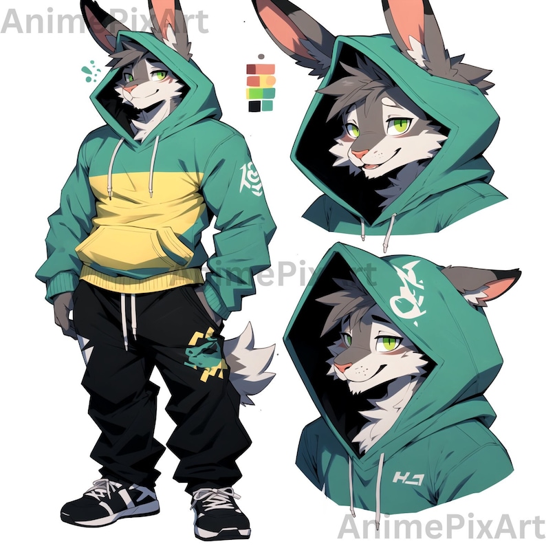 EXCLUSIVE 1x Fursona Adopt : Troy Furry Adopt Reference Sheet, Furry ...