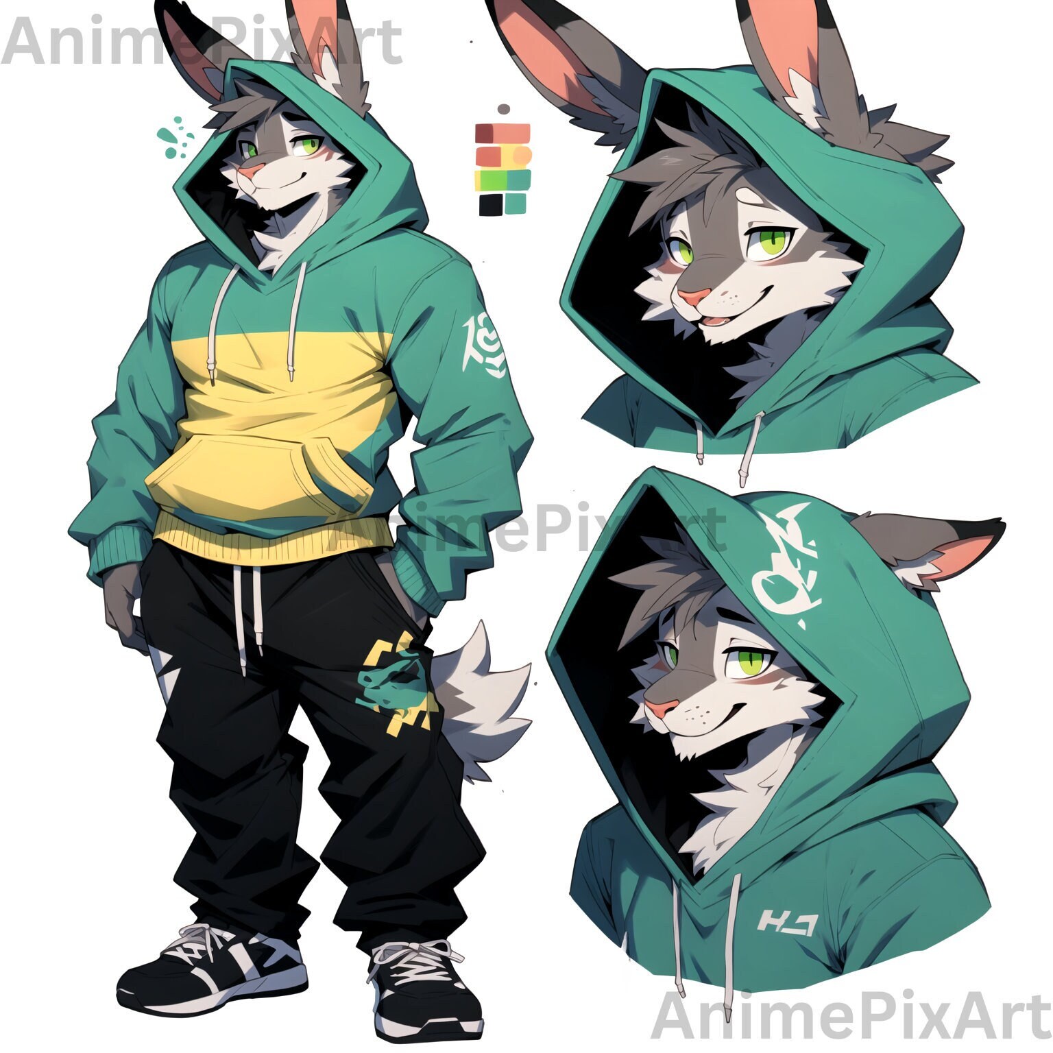 EXCLUSIVE 1x Fursona Adopt : Troy Furry Adopt Reference Sheet, Furry ...