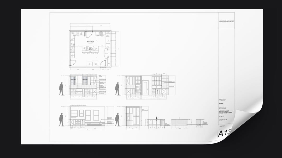 Autocad Template for Interior Design Projects CAD Drawings, Blocks, and ...