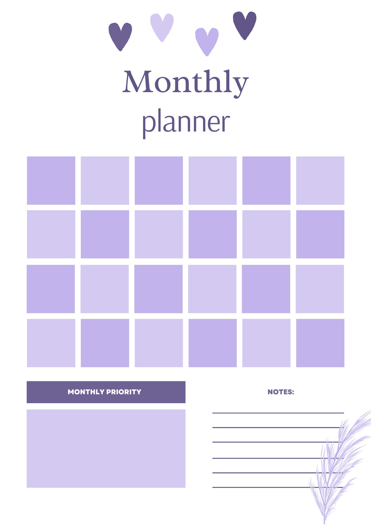 Fillable Printable Daily Planner, Weekly Planner, Monthly Planner - Etsy